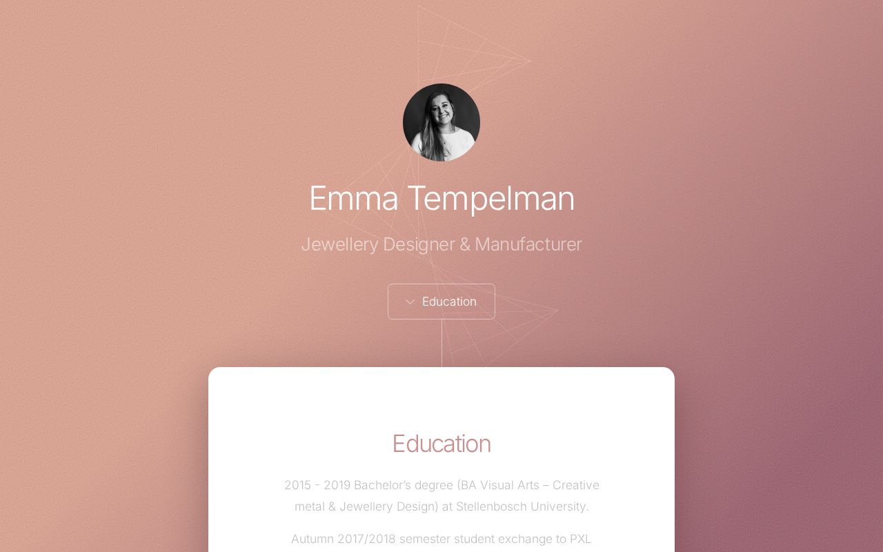 Emma Tempelman CV